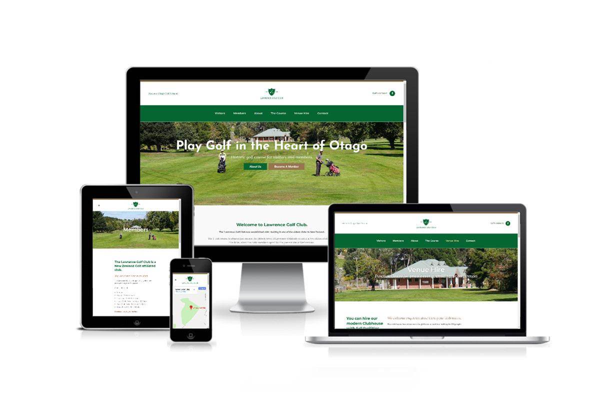 Website Design - Lawrence Golf Club - Envy Web + Design