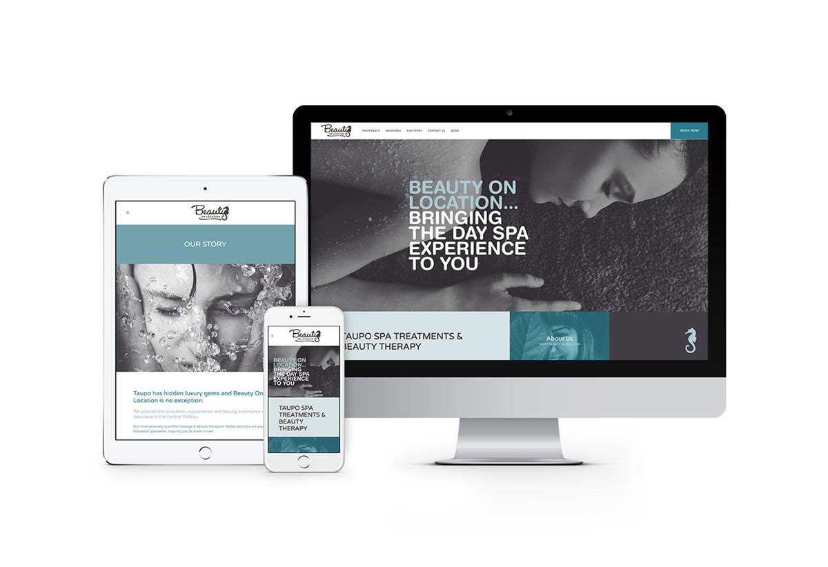 Website Redesign - Beauty On Location - Envy Web+Design