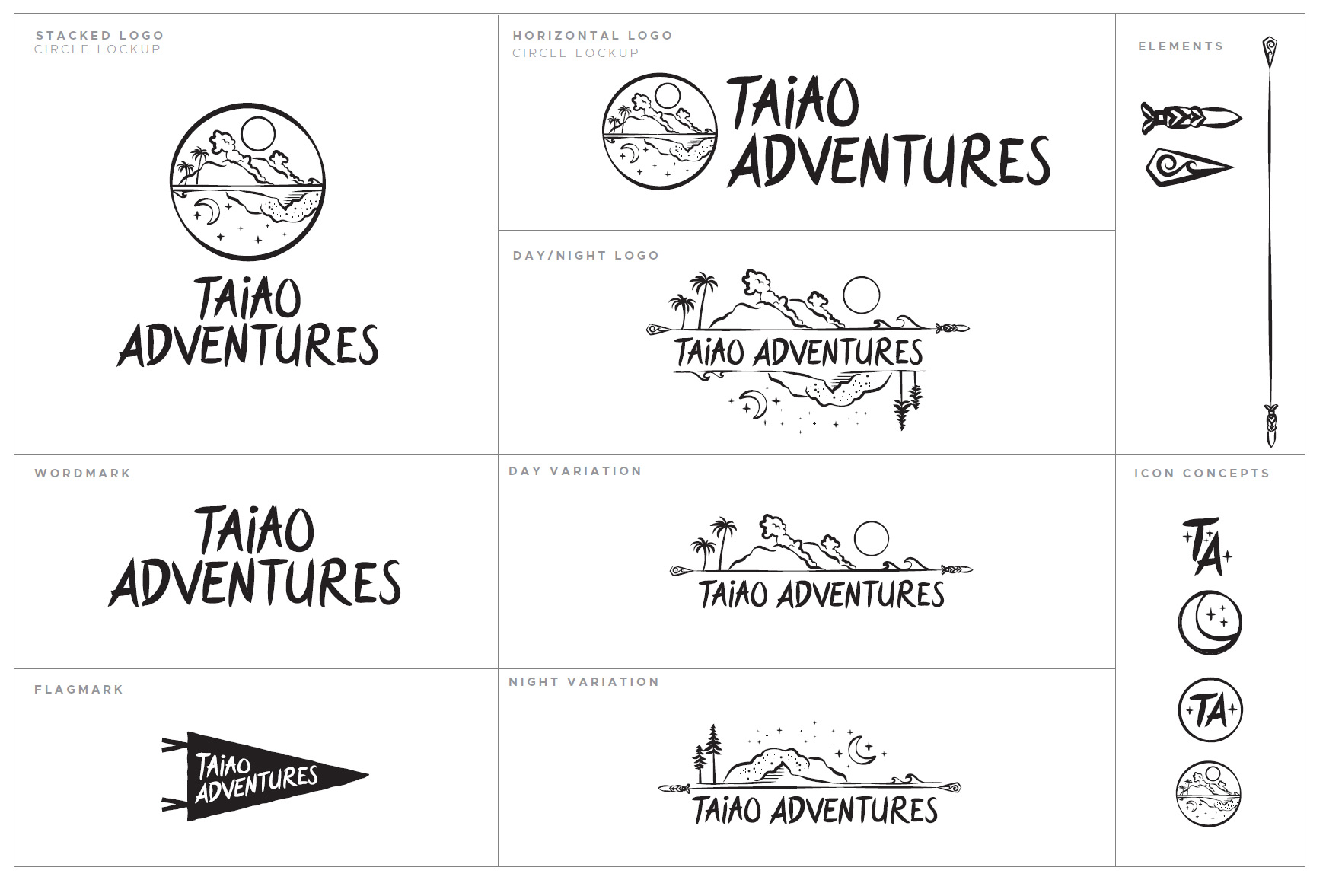Logo Design - Taiao Adventures - Envy Web + Design