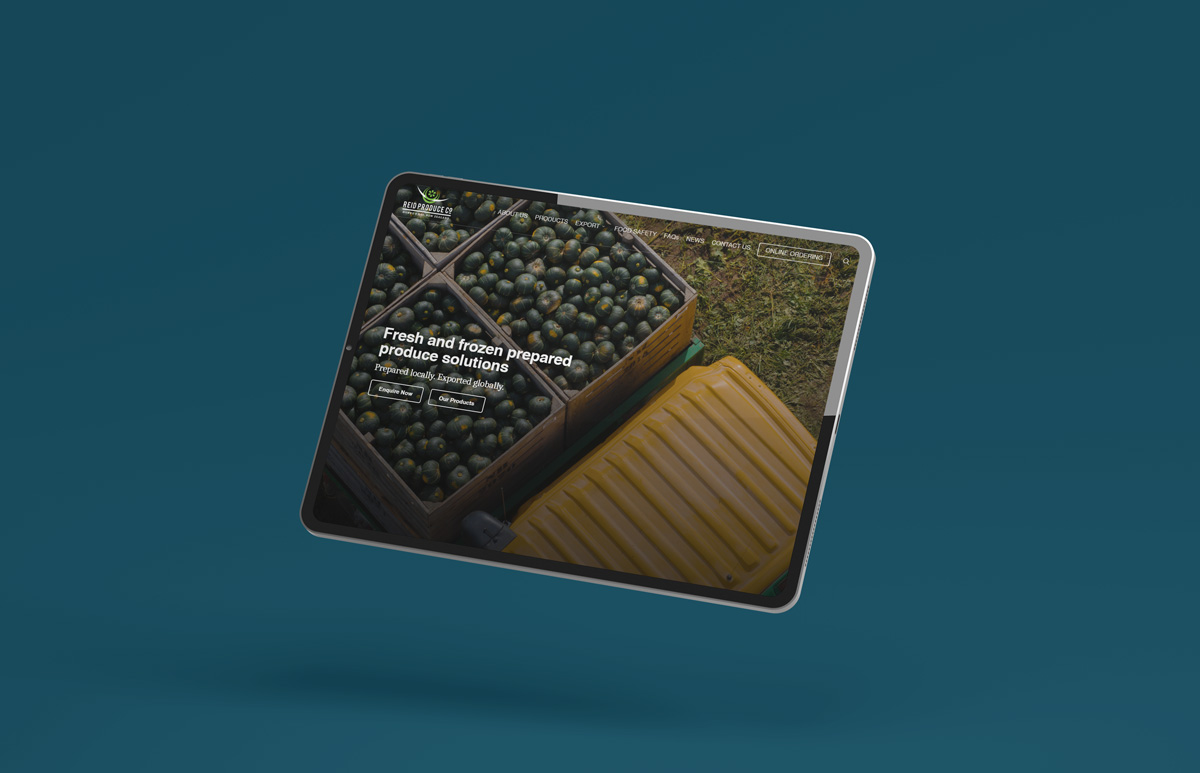 Website Redevelopment - Reid Produce Co - Envy Web + Design